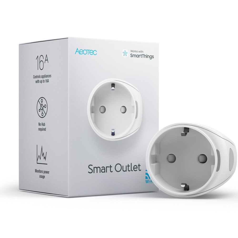 Priza Smart Wi-Fi Aeotec, 18 A, SmartThings