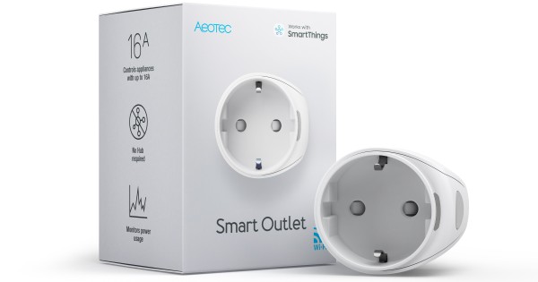 Priza Smart Wi-Fi Aeotec, 18 A, SmartThings