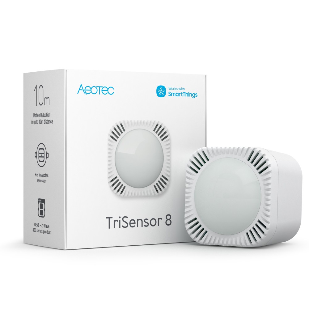 TriSensor 8 Aeotec, Multisenzor 3-in-1, Z-Wave Gen 8